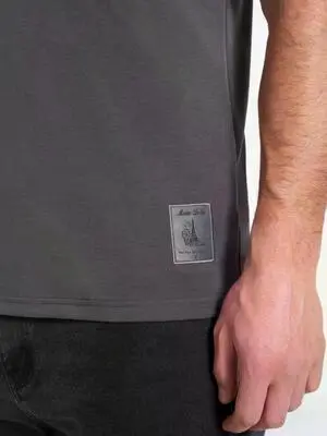 Manière De Voir Ts003 Fitted Luxe T-shirt Charcoal - Grey