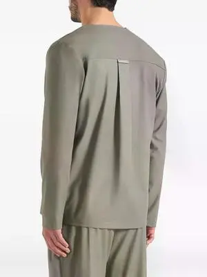 Manière De Voir Axel Minimal Kimono Shirt Khaki - Green