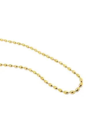 NIALAYA JEWELRY Tone Oval Bead Chain Necklace