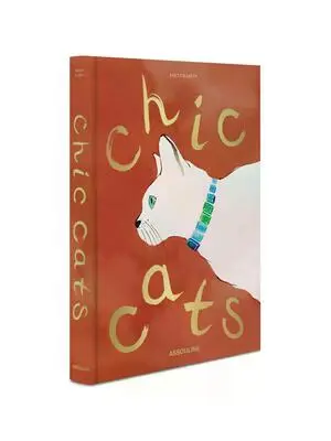 Assouline Chic Cats Book - Orange