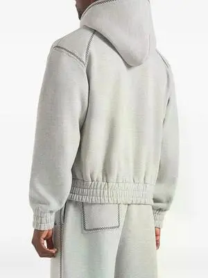 Manière De Voir Zip-up Hoodie - Grey