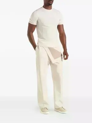 Manière De Voir Henri Foldover Trousers - Neutrals