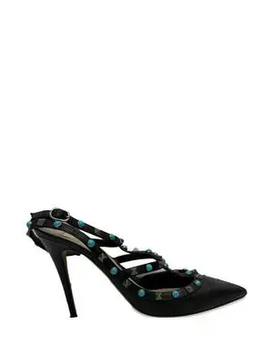 Valentino Garavani Rockstud Rolling Pumps - Black