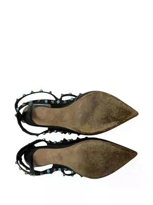 Valentino Garavani Rockstud Rolling Pumps - Black