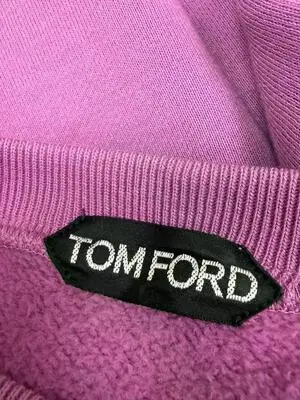 TOM FORD Cotton Crew Neck Raglan Sleeve Sweater