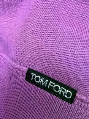 TOM FORD Cotton Crew Neck Raglan Sleeve Sweater