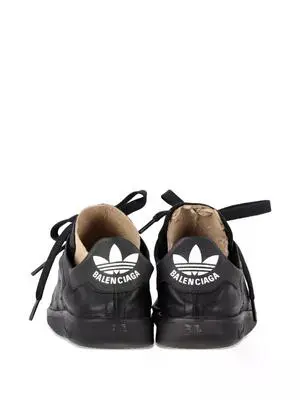 Balenciaga X Adidas Stan Smith Lace-up Sneakers - Black