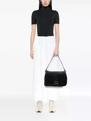 Fendi Mamma Forever Shoulder Bag - Black