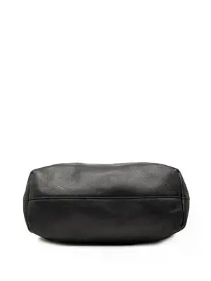 Prada Bicolor Vitello Daino Open Convertible Tote Satchel - Brown