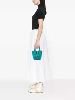 Hermès Clemence Leather Picotin Lock 18 Handbag - Blue