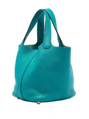 Hermès Clemence Leather Picotin Lock 18 Handbag - Blue
