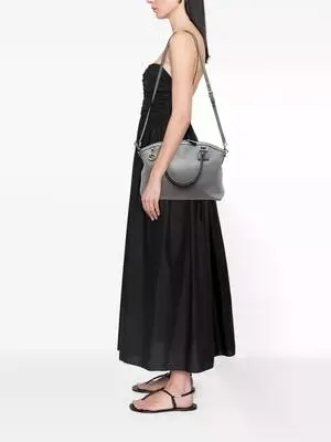 Gucci Leather Gg Charm Dome Satchel