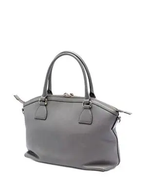 Gucci Leather Gg Charm Dome Satchel