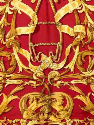 Hermès 1990-2010 Le Mors A La Conetable Silk Scarf 90 Scarves