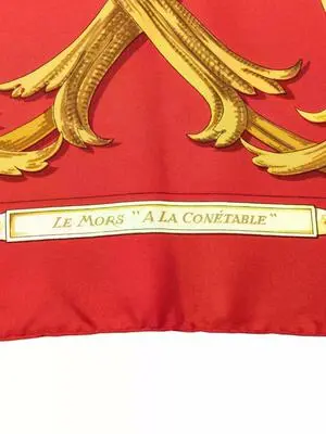 Hermès 1990-2010 Le Mors A La Conetable Silk Scarf 90 Scarves