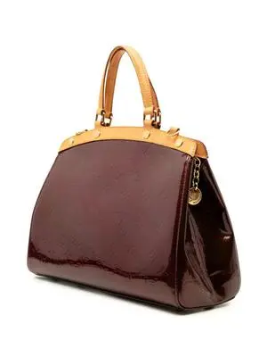 LOUIS VUITTON Monogram Vernis Brea Mm Satchel - Red