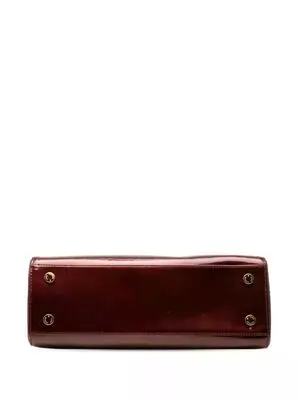 LOUIS VUITTON Monogram Vernis Brea Mm Satchel - Red
