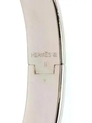 Hermès Narrow Enamel Clic H Bracelet Pm - Black