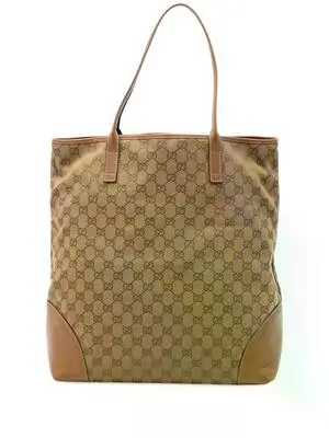 Gucci Gg Canvas Tote Bag - Brown