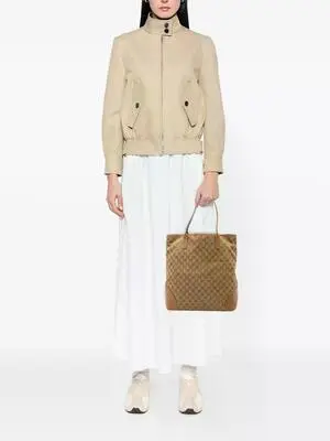 Gucci Gg Canvas Tote Bag - Brown