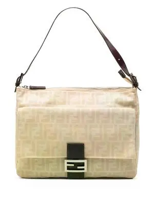 Fendi Zucca Canvas Shoulder Bag - Brown