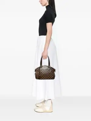 LOUIS VUITTON Damier Ebene Verona Pm Satchel - Brown