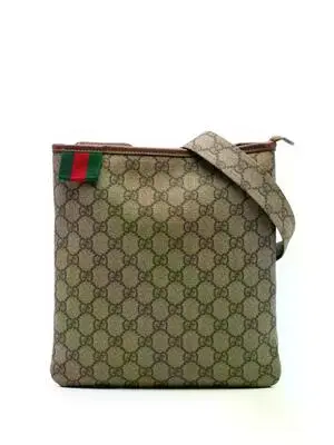 Gucci Gg Supreme Web Crossbody Bag