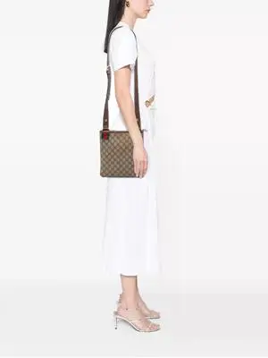Gucci Gg Supreme Web Crossbody Bag