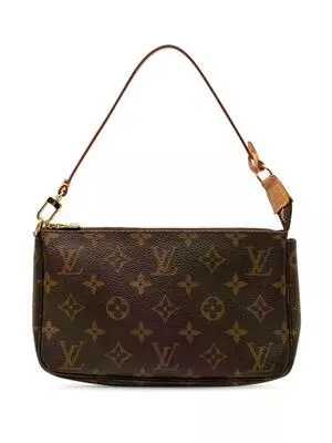 LOUIS VUITTON Monogram Pochette Accessoires Shoulder Bag - Brown