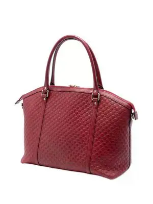 Gucci Microssima Dome Satchel - Red