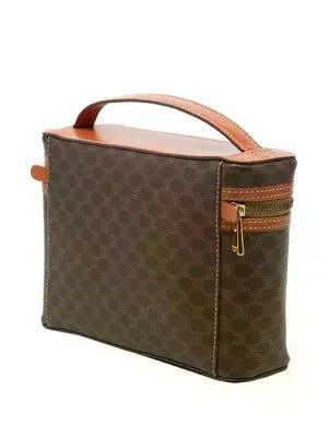 Celine Macadam Coated Canvas Vanity Bag