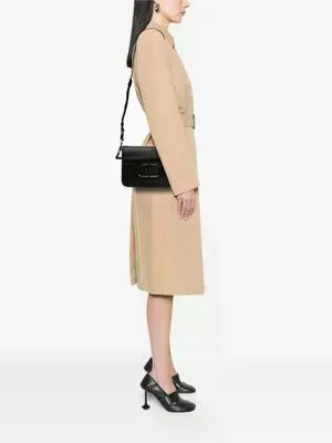 Valentino Garavani Calfskin Logo Flap Satchel - Black