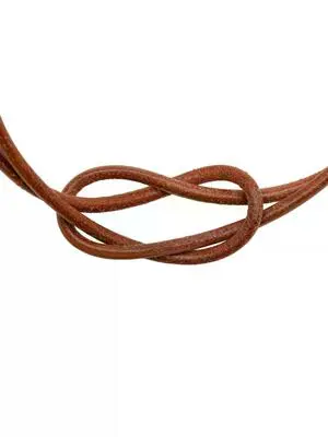 Hermès Leather Knotted Necklace