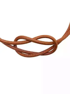 Hermès Leather Knotted Necklace