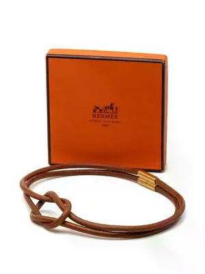 Hermès Leather Knotted Necklace