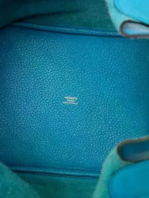 Hermès 2018 Togo Leather Picotin Lock 22 Handbag - Blue