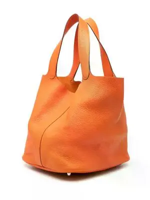 Hermès Clemence Picotin Lock 26 Handbag - Orange