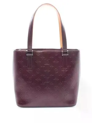 LOUIS VUITTON Monogram Mat Stockton Tote Bag - Red
