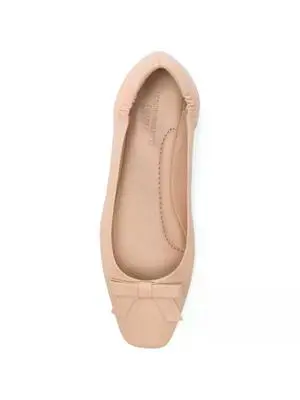 SERGIO MORETTI FIRENZE Bow Detail Ballet Flats
