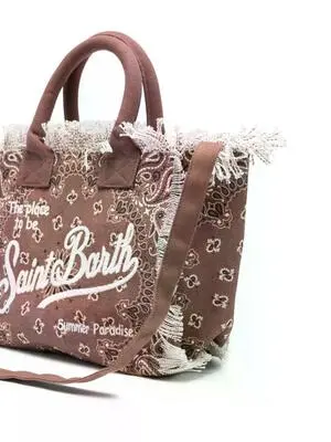 MC2 SAINT BARTH Bandana-print Tote Bag - Brown
