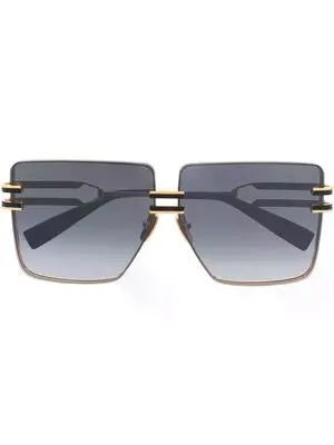 Balmain Square Frame Sunglasses - Gold