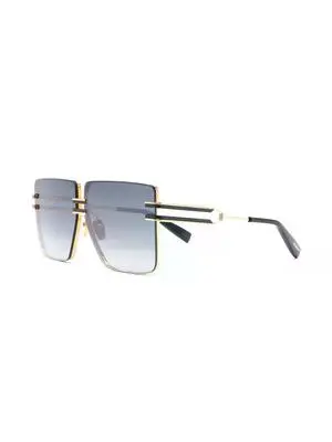 Balmain Square Frame Sunglasses - Gold
