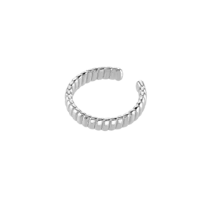 LUCY QUARTERMAINE Sterling Textured Ear Cuff - Silver