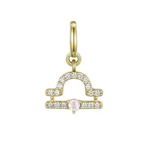 UNLEASH CPH Unleash Cph Libra Charm With Rose Quartz Gold/pink