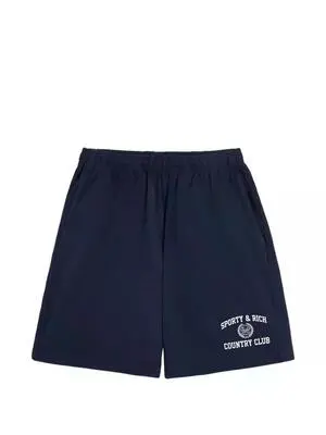 SPORTY & RICH Drawstring Track Shorts