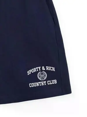 SPORTY & RICH Drawstring Track Shorts