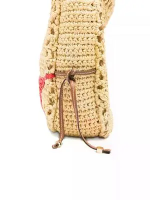 Emilio Pucci Woven Bikini Patch Shoulder Bag - Neutrals