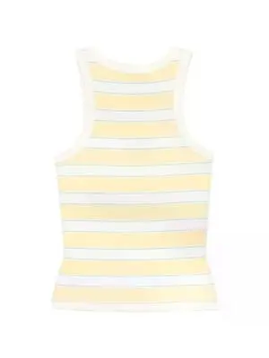 MC2 SAINT BARTH Ada" Striped Logo Detail Tank Top