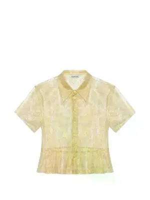 Munthe Bustona Floral Lace Ruffled Blouse