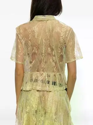 Munthe Bustona Floral Lace Ruffled Blouse